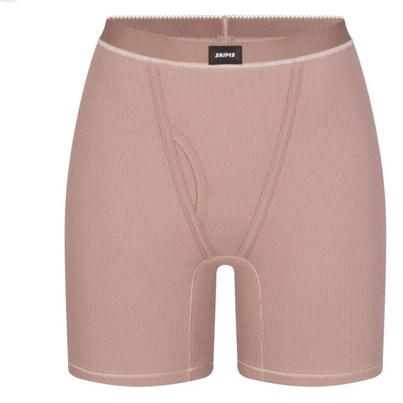SKIMS | Shorts | Cotton Rib Picot Boxer | Poshmark